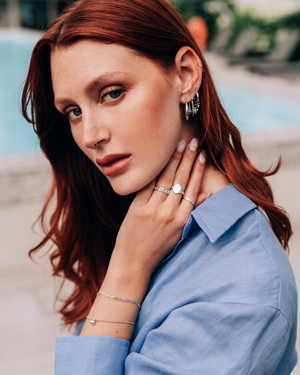 Lorno Silver Hoops – Silver Lotus Winnipeg