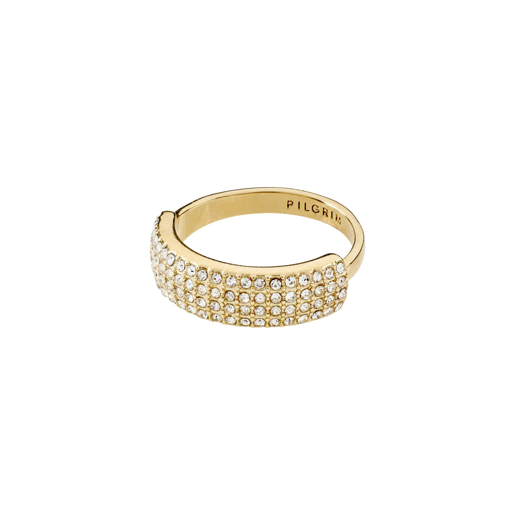 Heat Gold Plated Crystal Ring – Silver Lotus Winnipeg