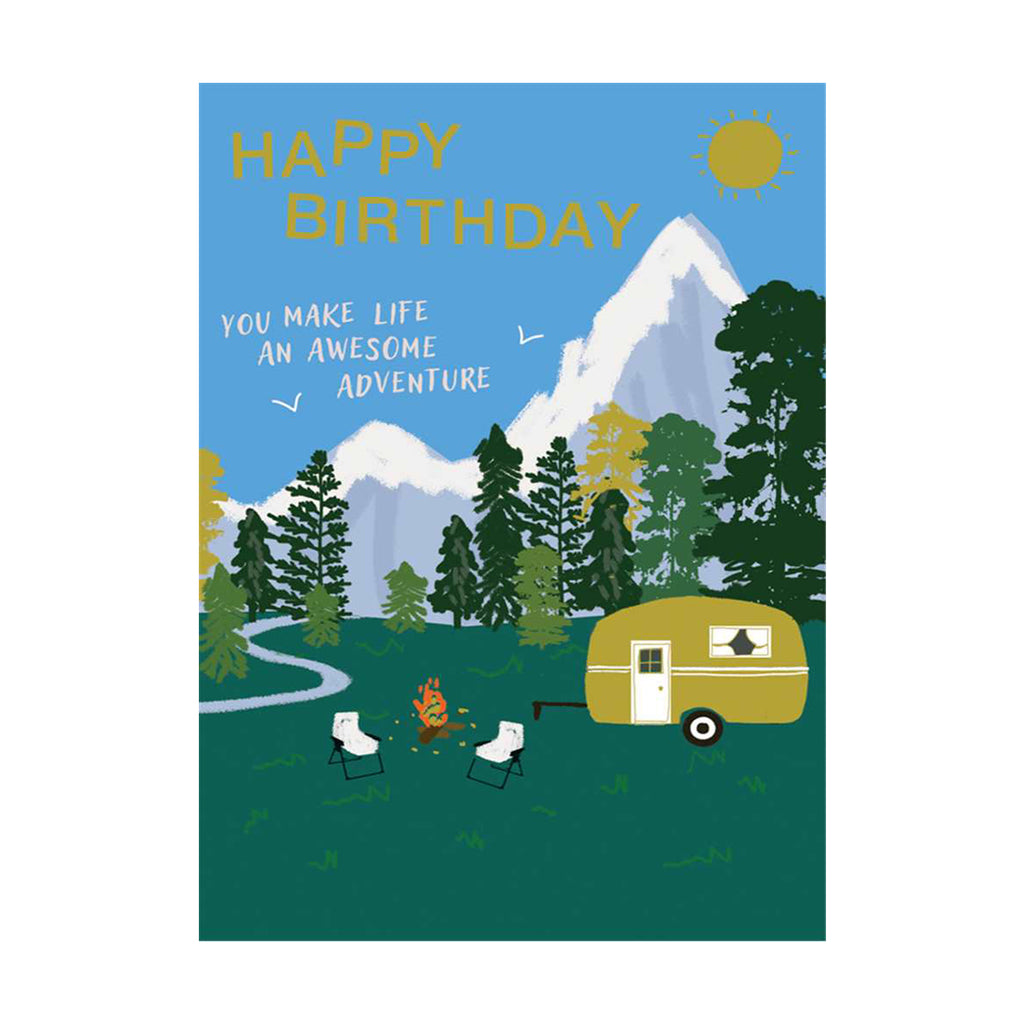 Mountains Birthday Card – Silver Lotus Winnipeg