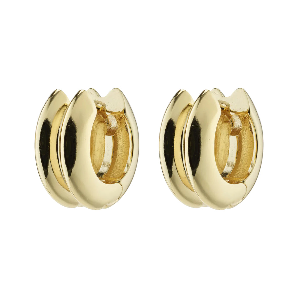 Reflect Gold Plated Hoops – Silver Lotus Winnipeg
