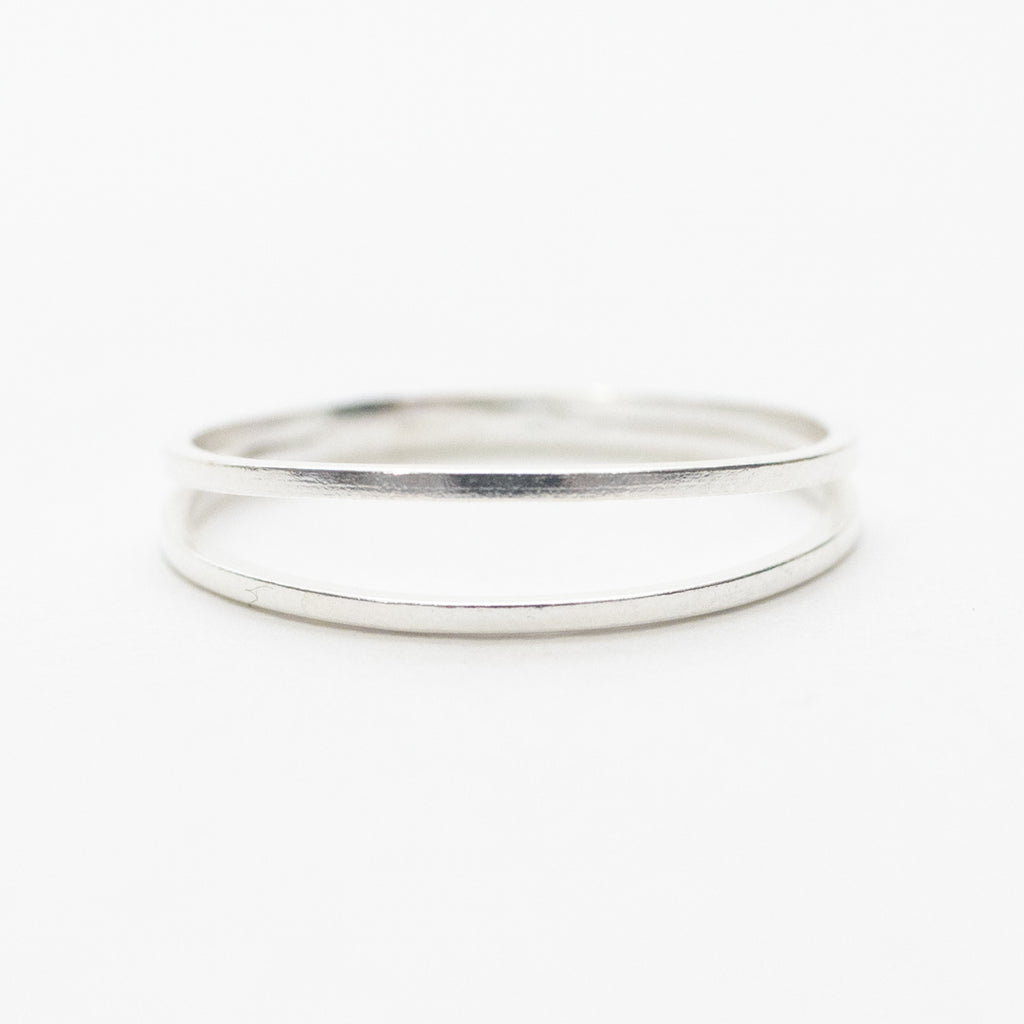 Thin Cut-out Silver Band – Silver Lotus Winnipeg
